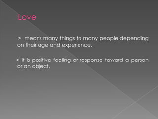 LOve SOciology | PPTX