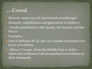 Concubinage | PPTX