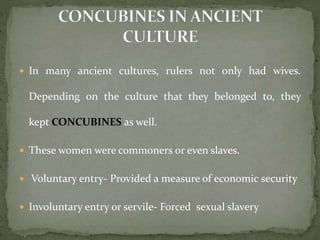 Concubinage | PPTX
