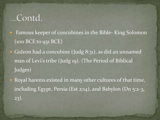 Concubinage | PPTX