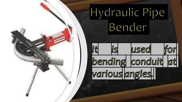 EIM COMMON ELECTRIC AND HYDRAULIC TOOLS | PPTX