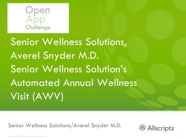 Allscripts Presentation | PDF | Health Insurance | Insurance