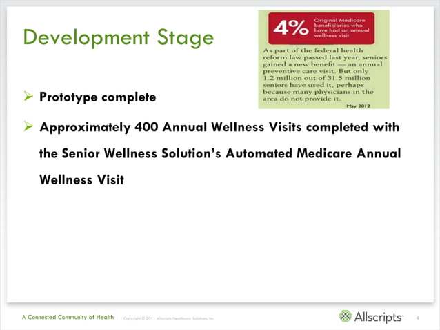 Allscripts Presentation | PDF | Health Insurance | Insurance