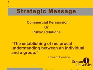 Anatomy of Strategic Communication [2012-13] from "The Public Relations ...