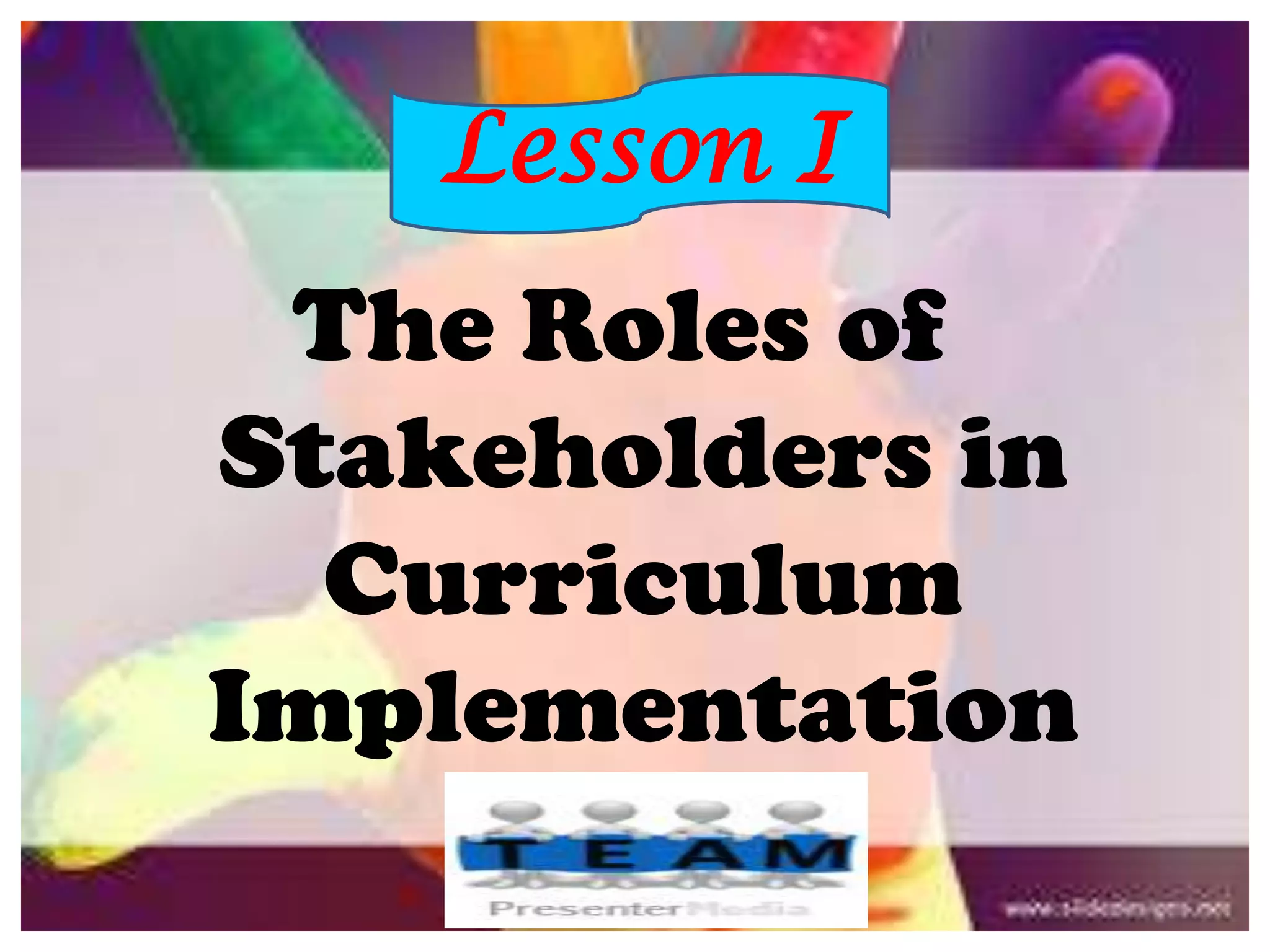 IMPLEMENTING THE CURRICULUM (curriculum development) | PPTX