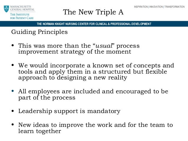 Adopt, Adapt, or Abandon: An education plan built on process improvem…