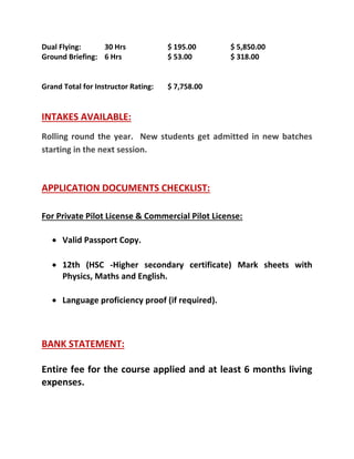 Aaa aviation flight academy | PDF