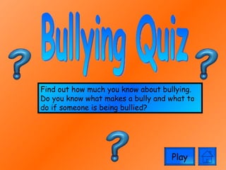Aaa bullying games quiz 1 | PPT