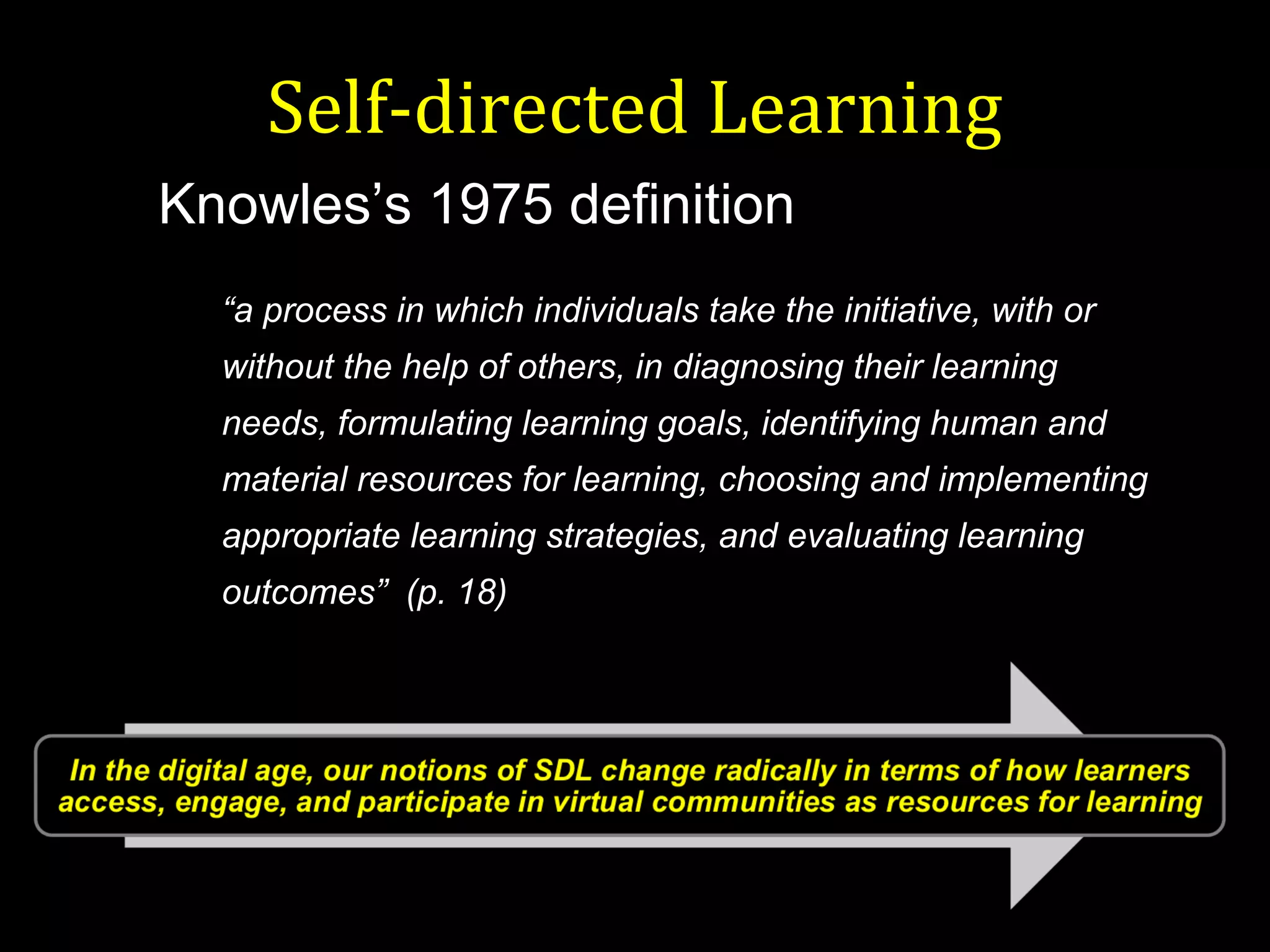 Self-Directed Learning in a PLN | PPT