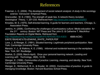 Self-Directed Learning in a PLN | PPT | Social Networking | Internet