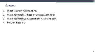 Artist Assistant AI(AAA) | PPT