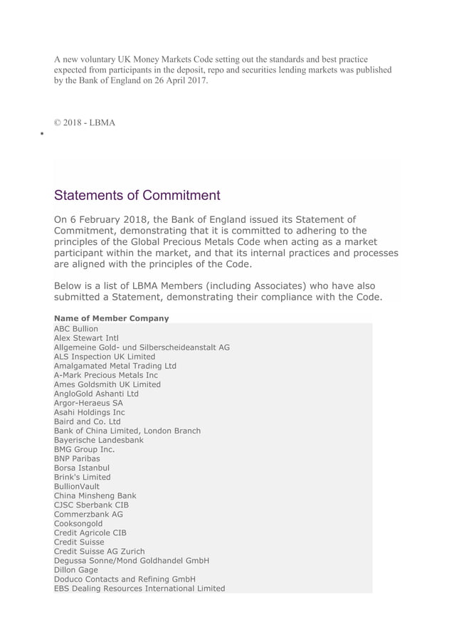 Aaa global precious metals code (1) | PDF