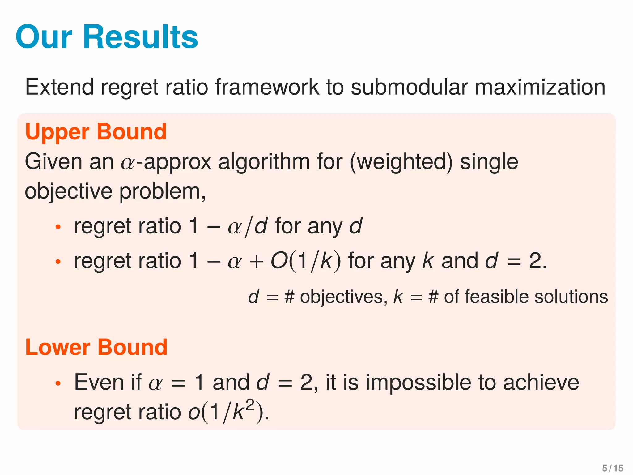 Regret Minimization in Multi-objective Submodular Function Maximization | PPT