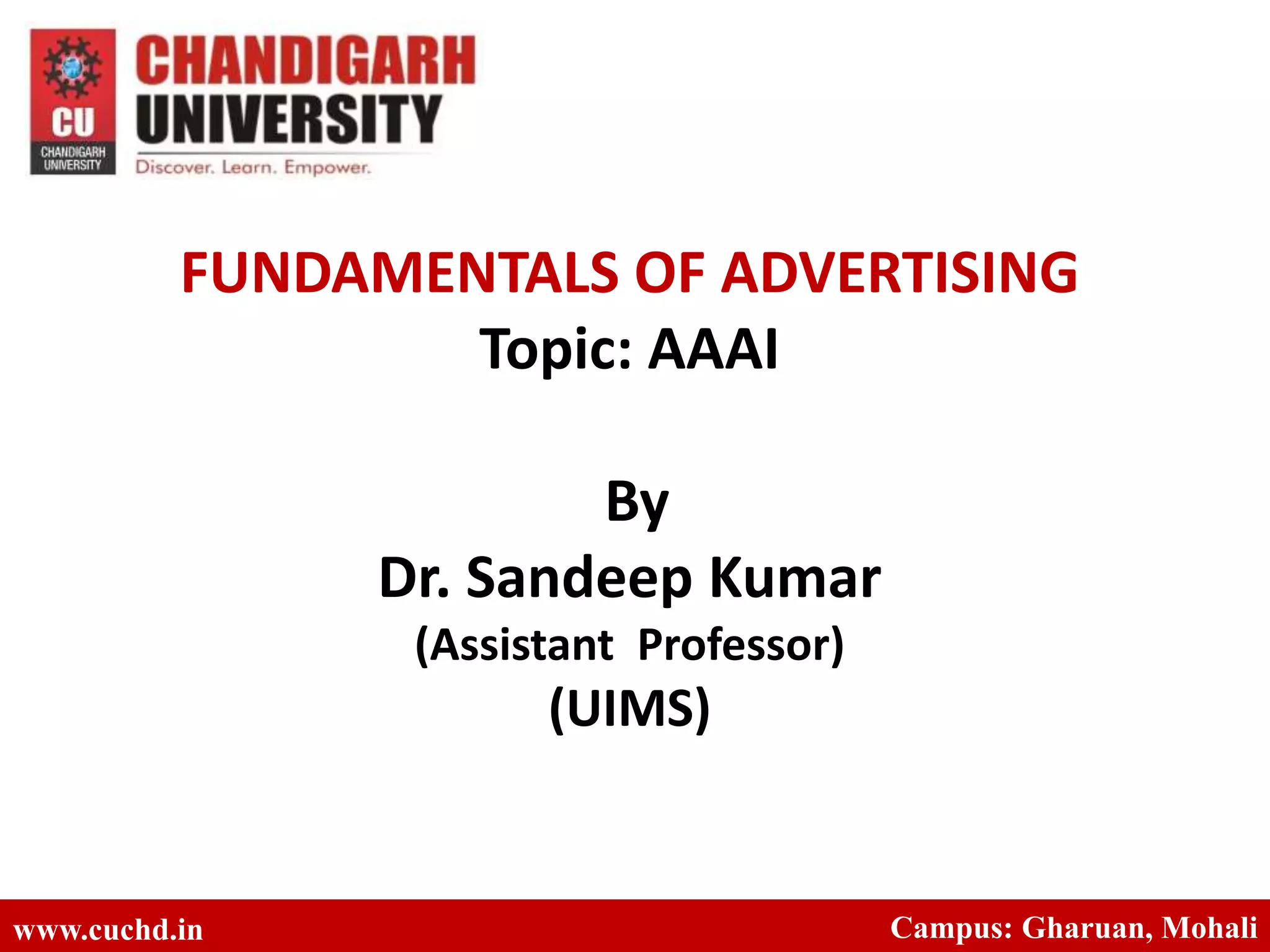 Aaai | PPTX | Advertising Industry | Industries