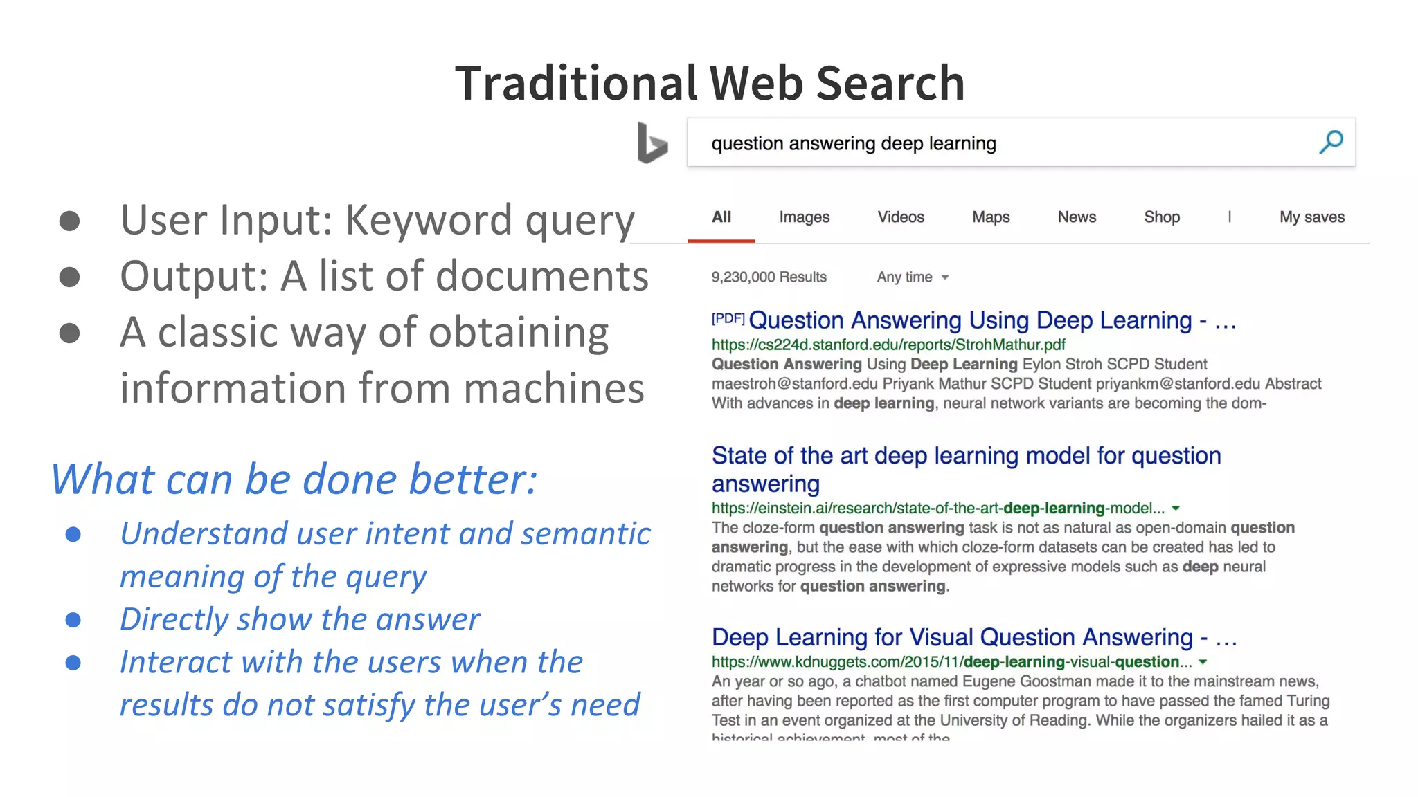 [AAAI 2019 tutorial] End-to-end goal-oriented question answering systems | PPT