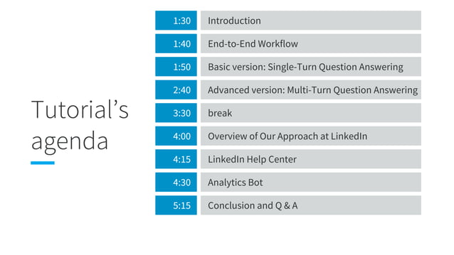 [AAAI 2019 tutorial] End-to-end goal-oriented question answering systems | PPT