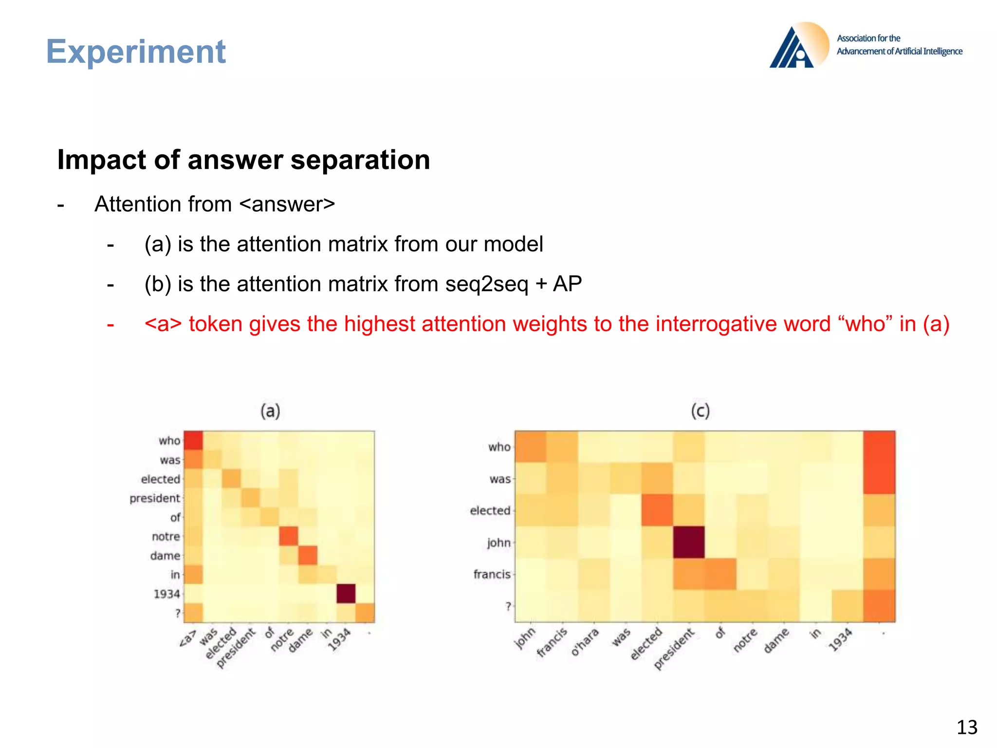 Improving Neural Question Generation Using Answer Separation Ppt