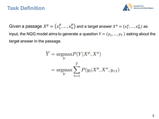 Improving Neural Question Generation Using Answer Separation Ppt