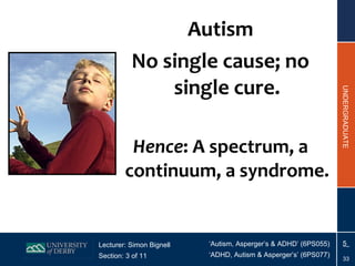 Section 3 - Autistic Disorder | PPT