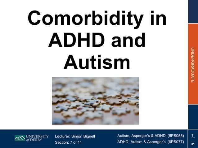 Section 7 - Comorbidity in ADHD and Autism | PPT | Brain and Nervous ...