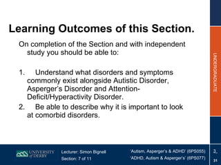 Section 7 - Comorbidity in ADHD and Autism | PPT