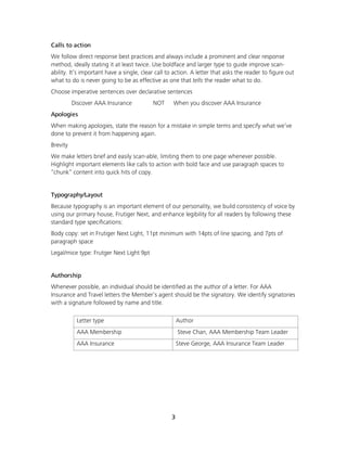 Aaa letters style guide | PDF