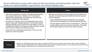 AAA Life Insurance Company - Insurer Transformation Award 2023 | PPTX