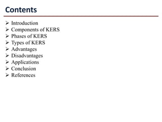 Kinetic energy recovery system | PPT