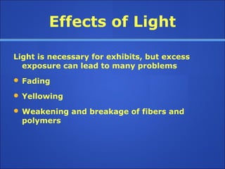 Collection Care I: Light | PPT