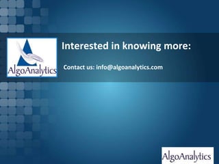 Analytics in Online Retail | PPTX | Technology Industry | Industries