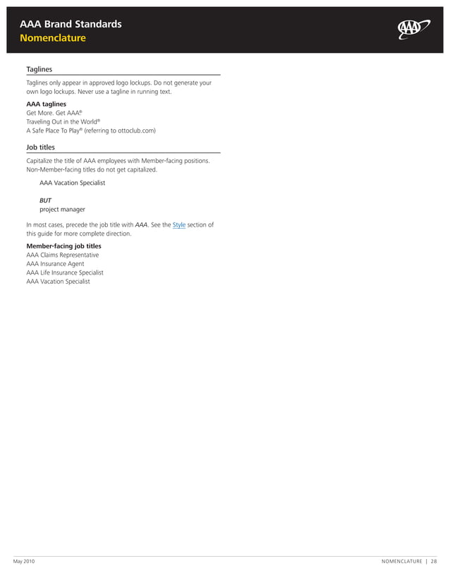 Aaa ncnu brand standards rev 05-10-2 | PDF