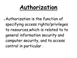 AAA of security | PPTX