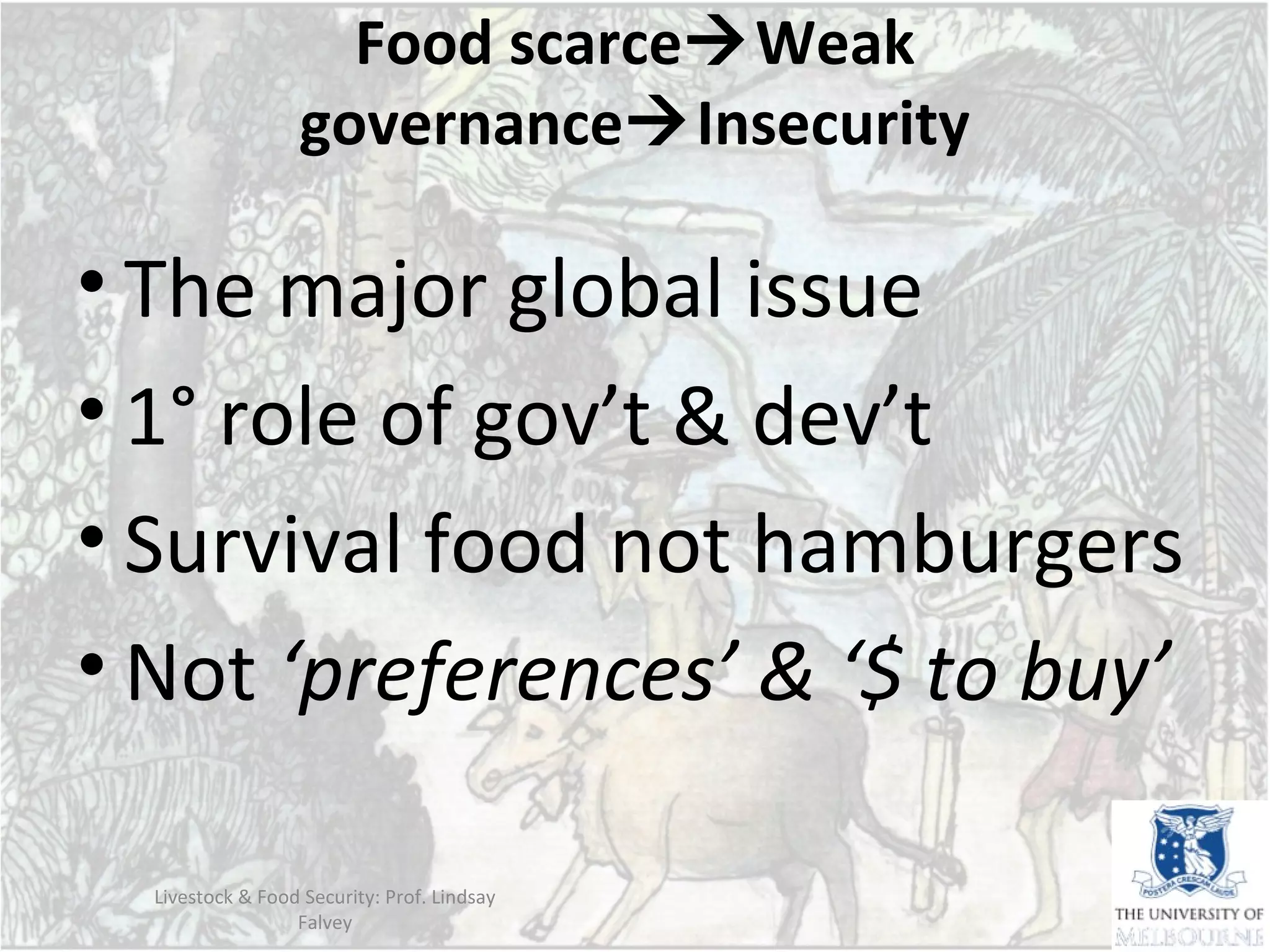 Livestock and Food Security | PPT