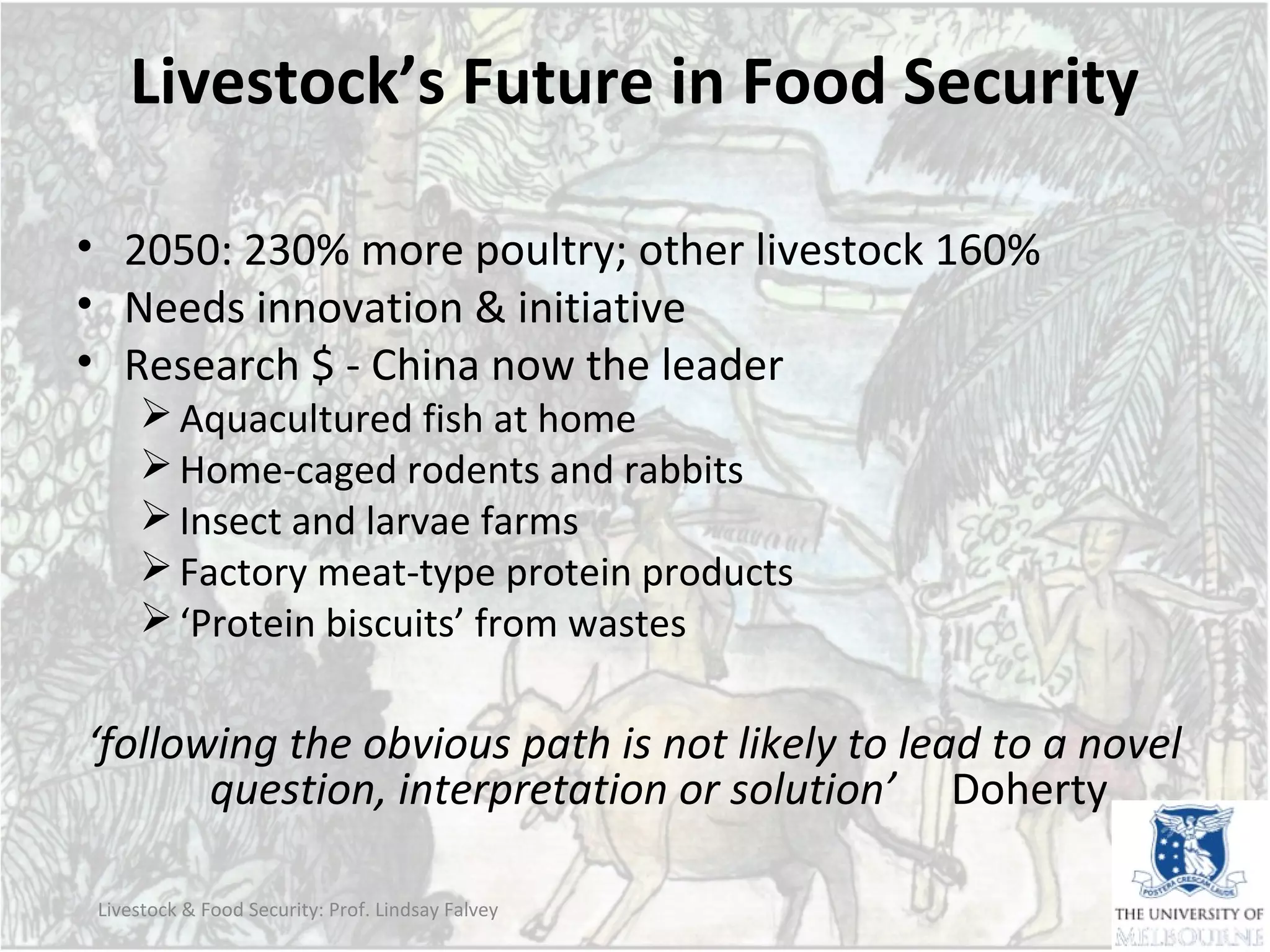 Livestock and Food Security | PPT