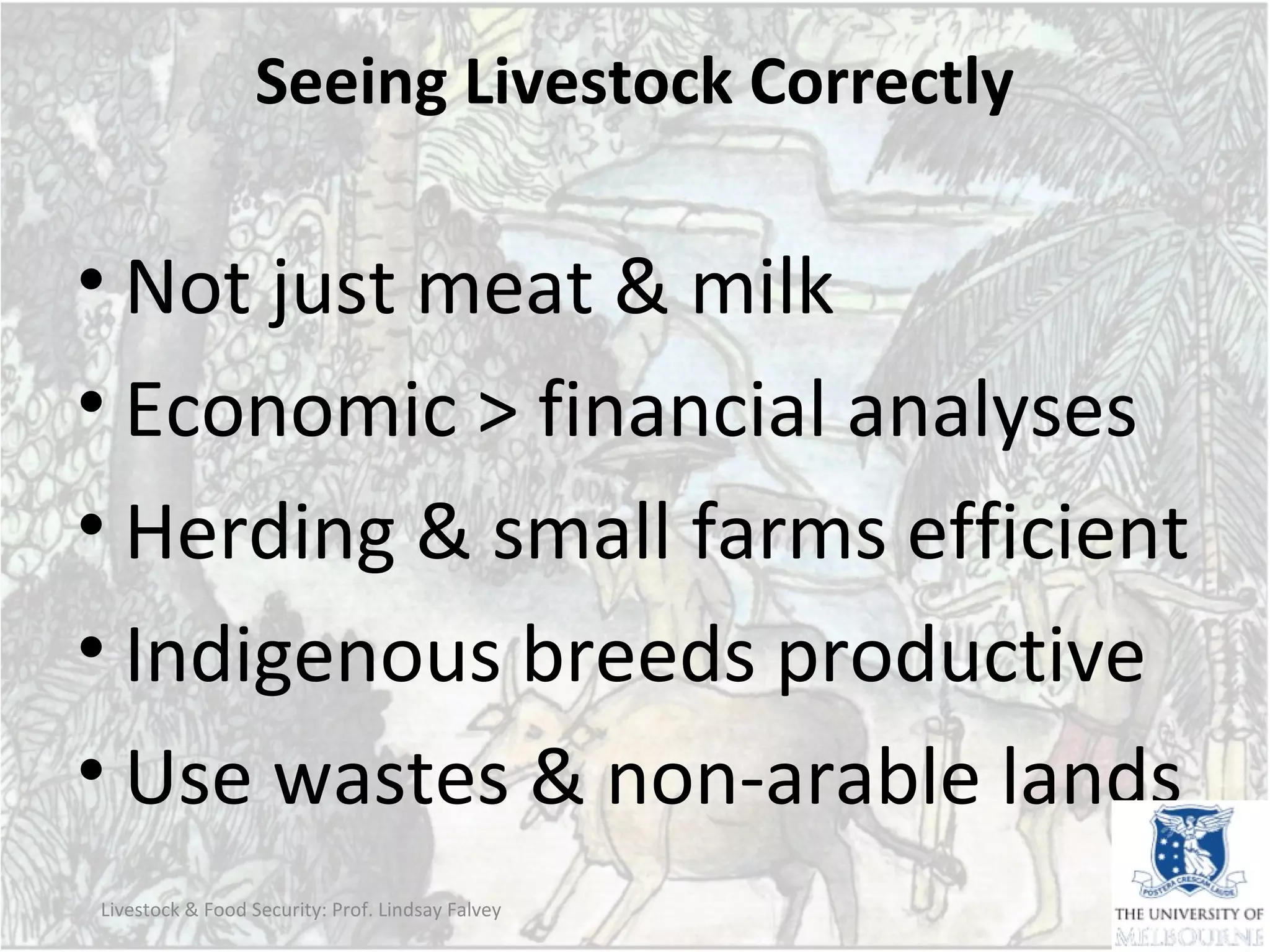 Livestock and Food Security | PPT