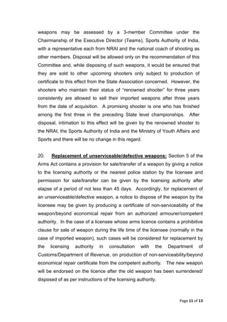 Arms policy india-080410 | PDF