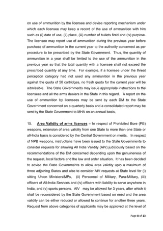 Arms policy india-080410 | PDF