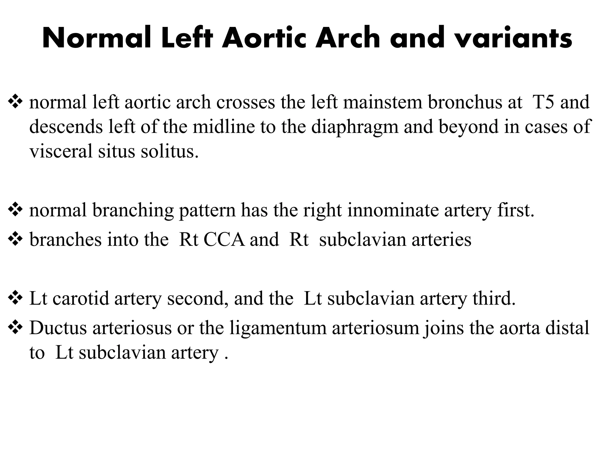aortic arch anamolies | PPTX