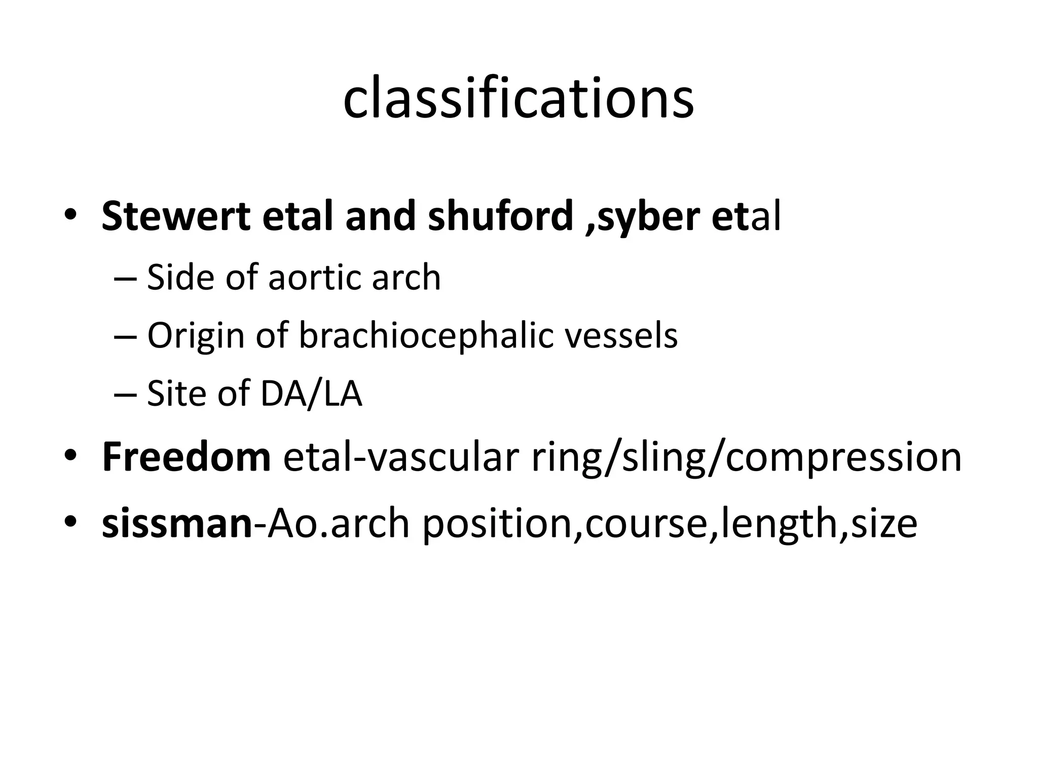 aortic arch anamolies | PPTX