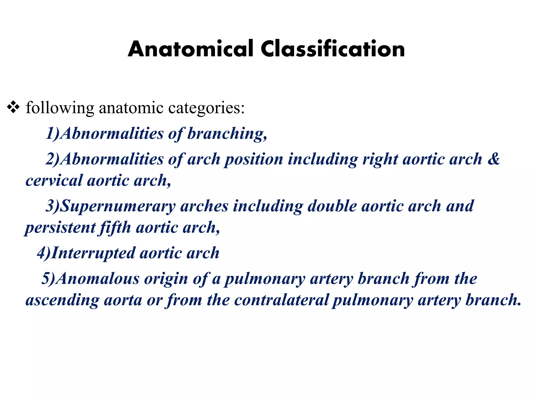 aortic arch anamolies | PPTX