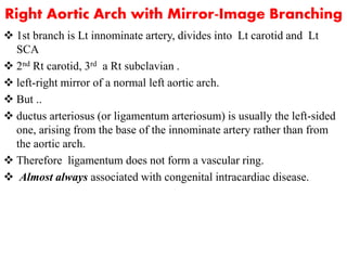aortic arch anamolies | PPTX