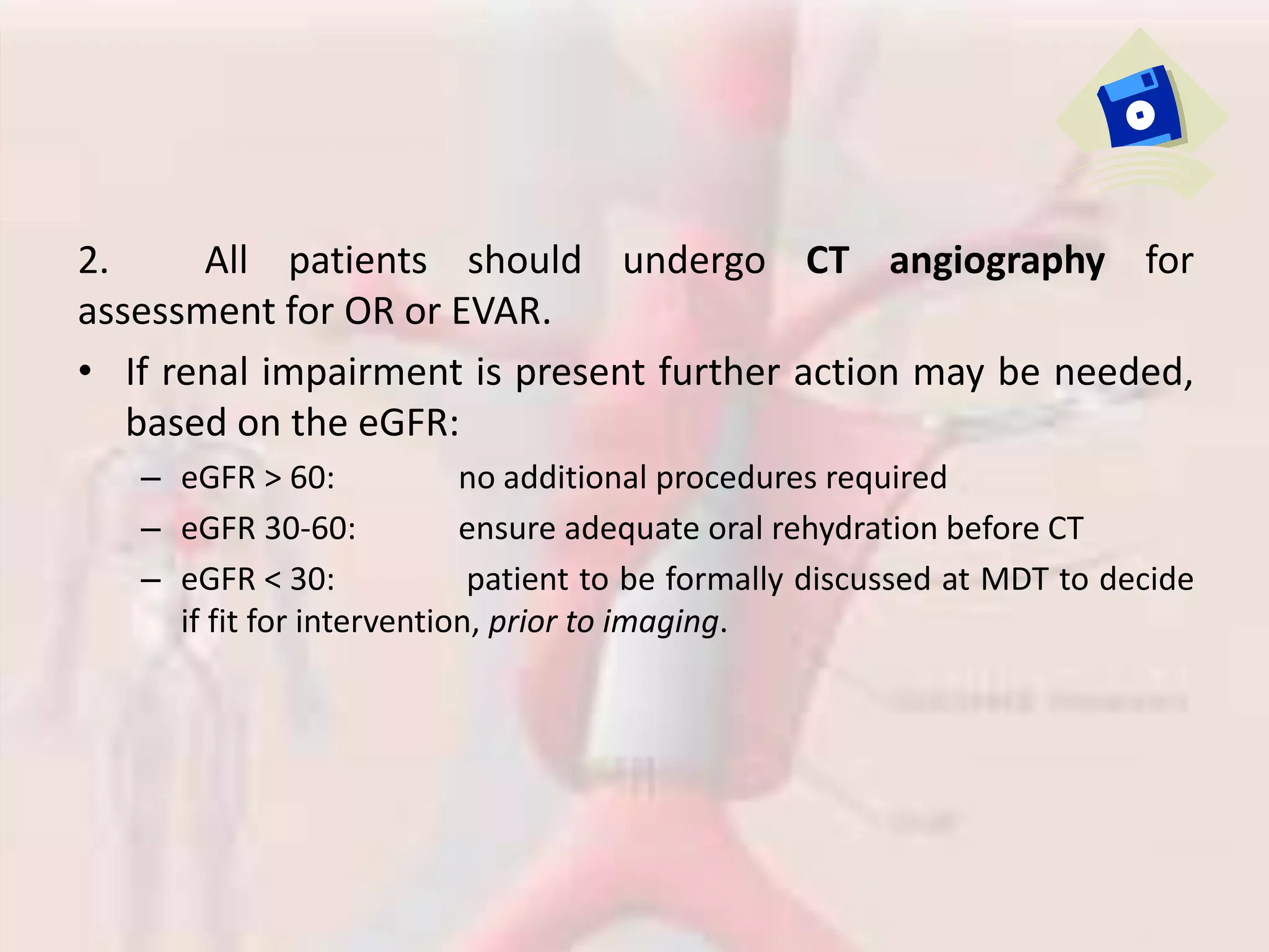 Preop assessment of AAA | PPT
