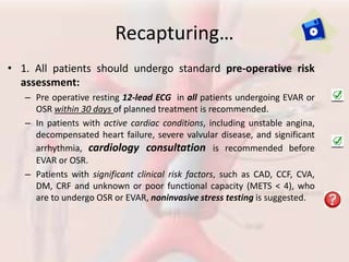 Preop assessment of AAA | PPT
