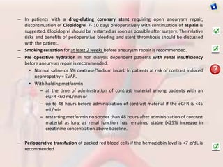 Preop assessment of AAA | PPTX