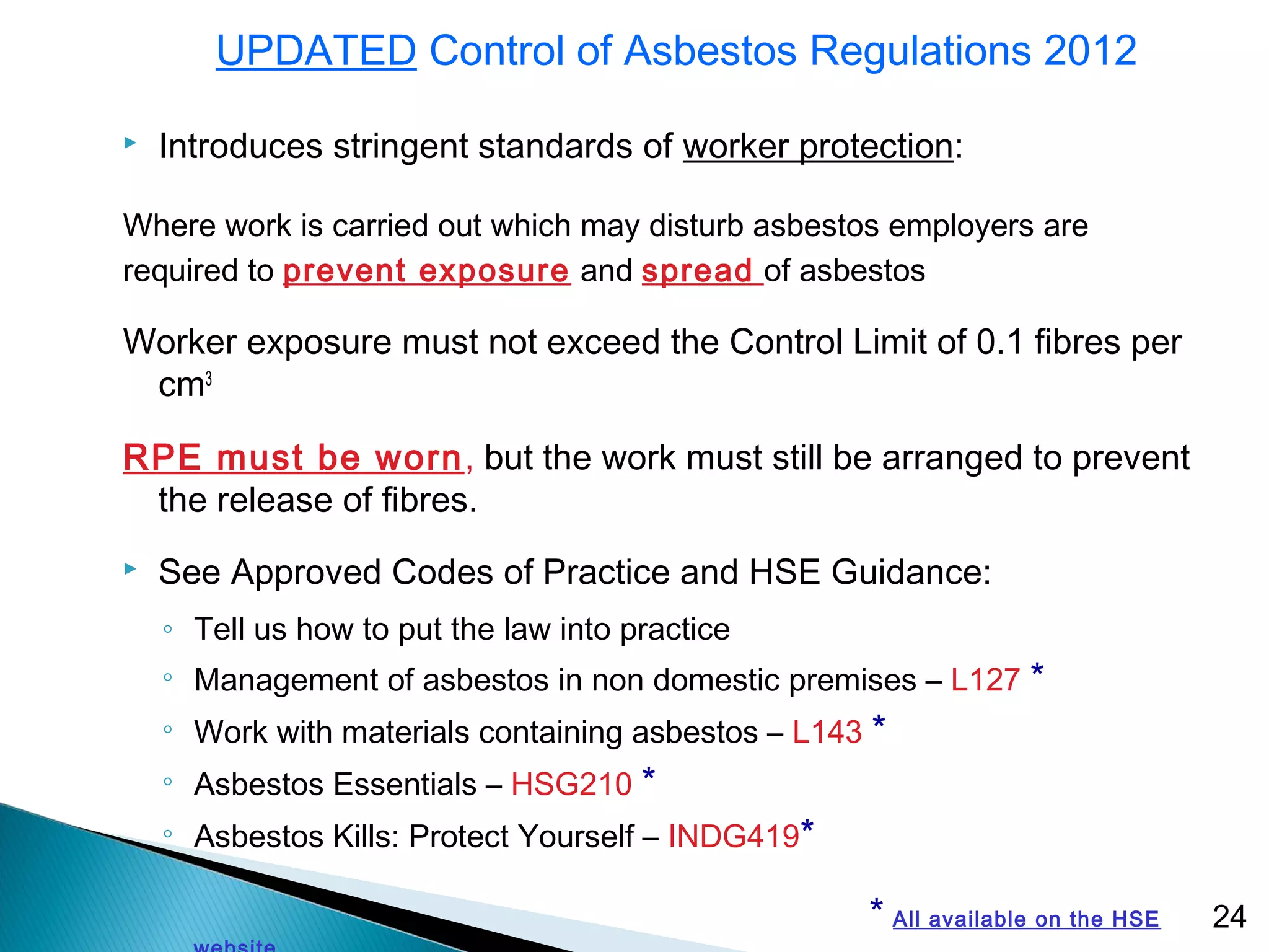 Aa asbestos training presentation version for h&s website | PPT