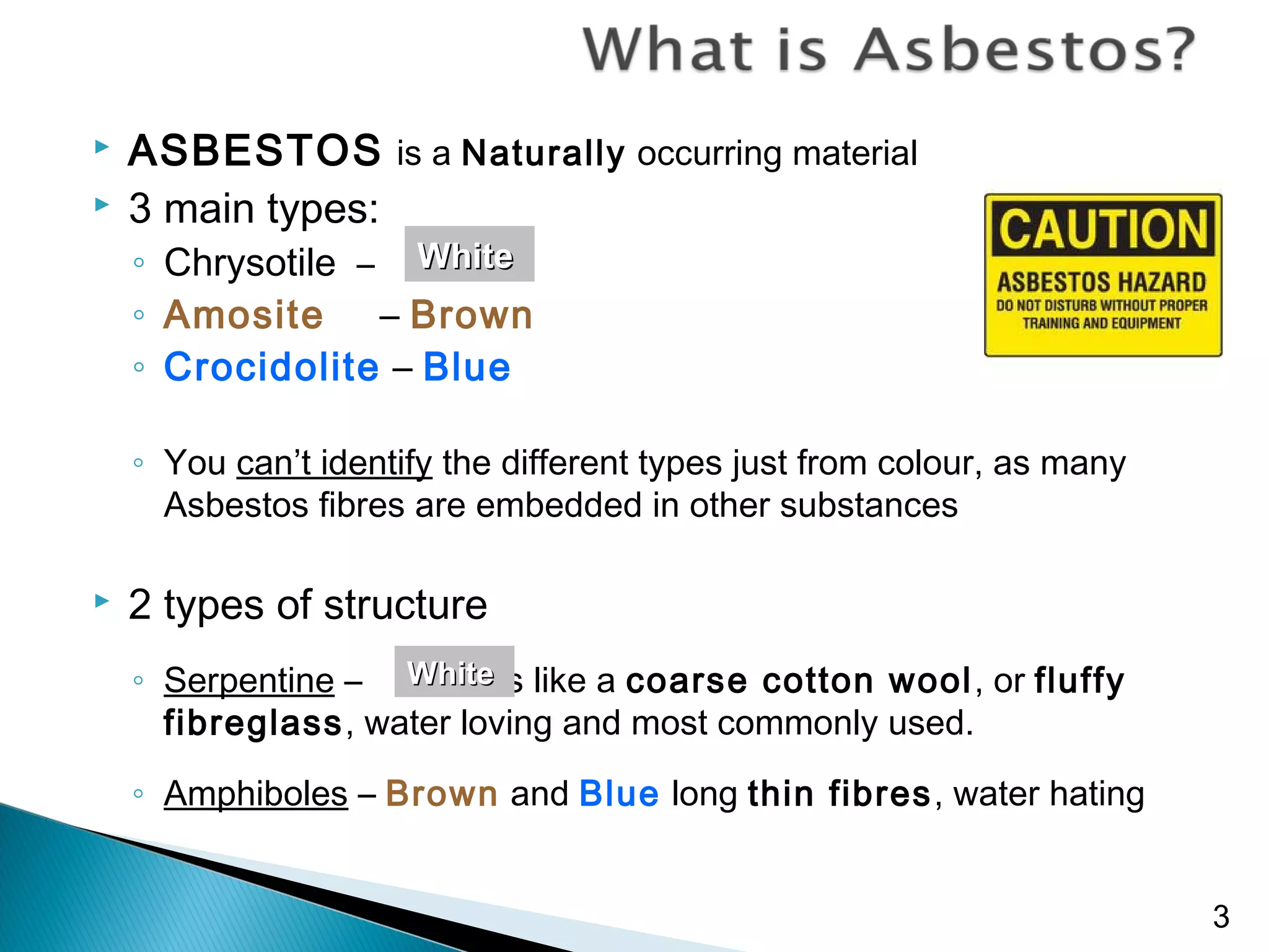 Aa asbestos training presentation version for h&s website | PPT