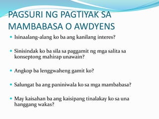 Filipino(Pagsulat 2) | PPTX