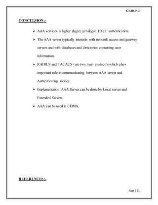 AAA server | DOCX