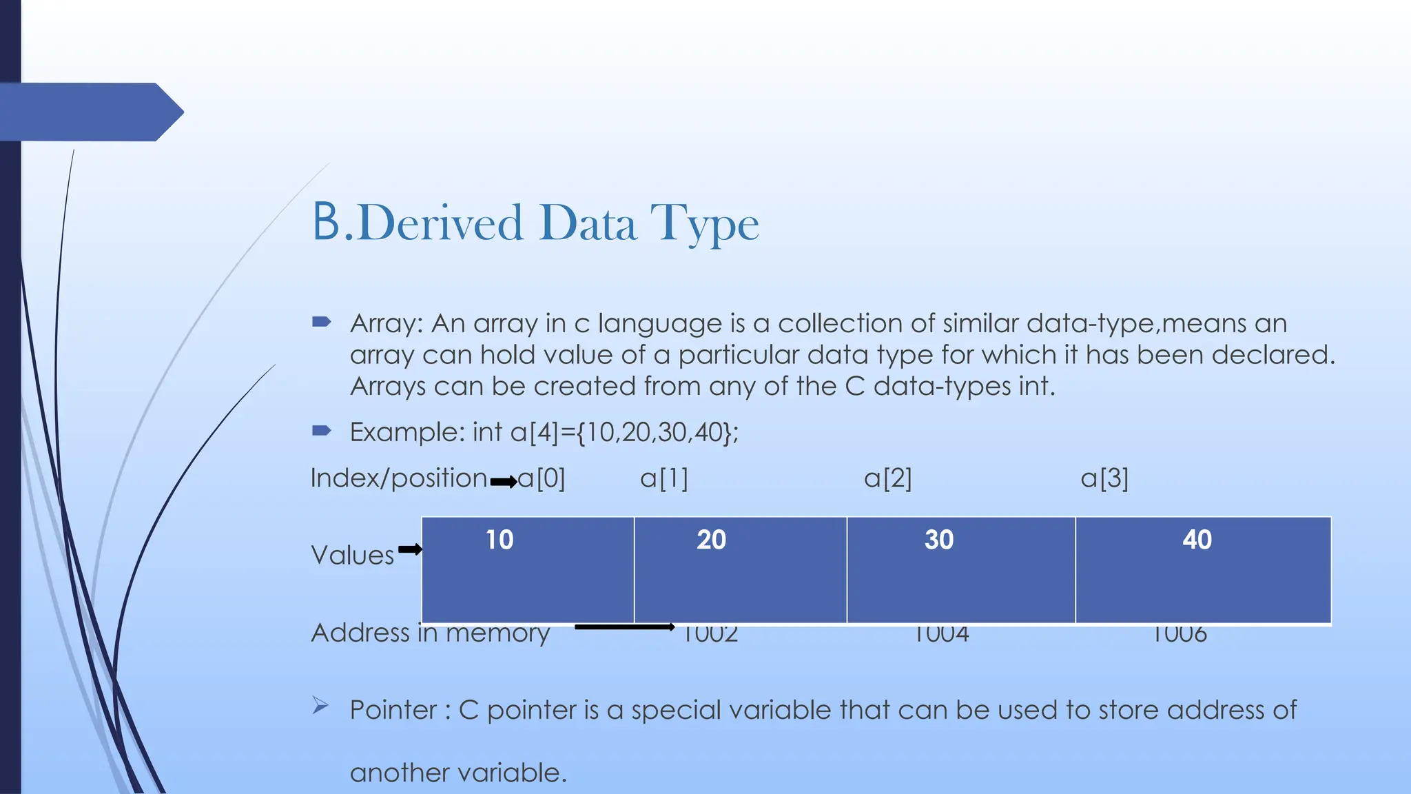 data types in c programming language in detail | PPTX