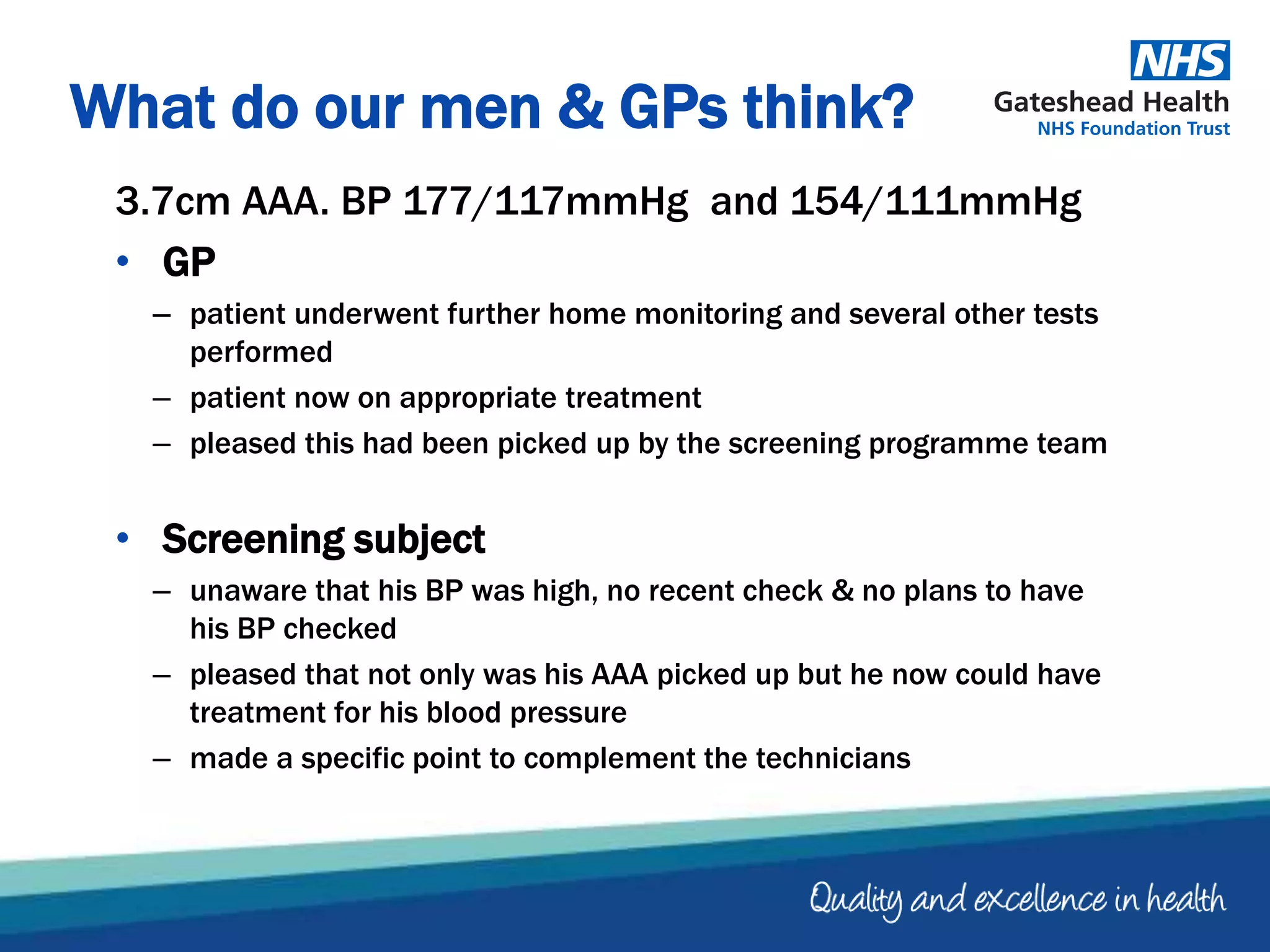 AAA Screening : Extending the screener role for nurses | PPTX